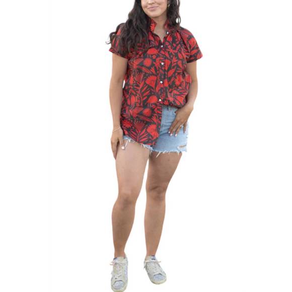 Layerz Clothing | Tops | New Layerz Clothing Joey Top In Red And Black ...